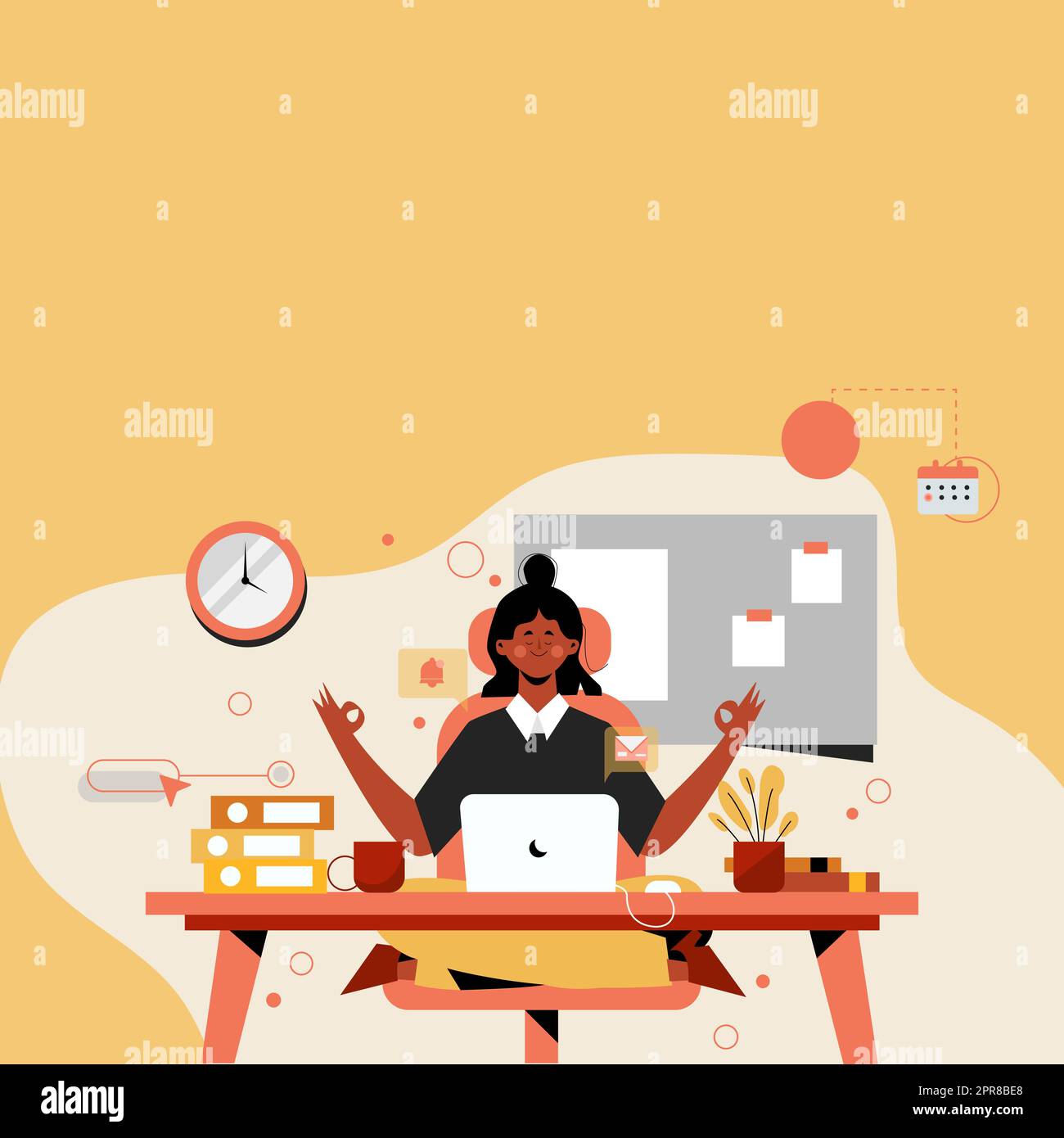 Tidy Workspace Setup, Smart Office Arrangement, Study Table, Taking ...