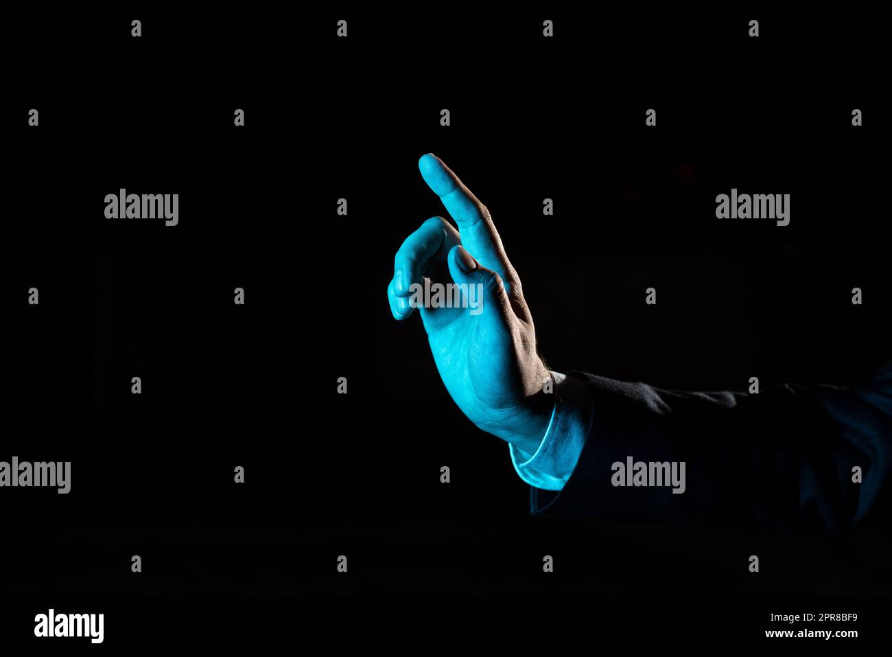 One Finger Pointing Important Infortmations. Hand Presenting Crutial ...