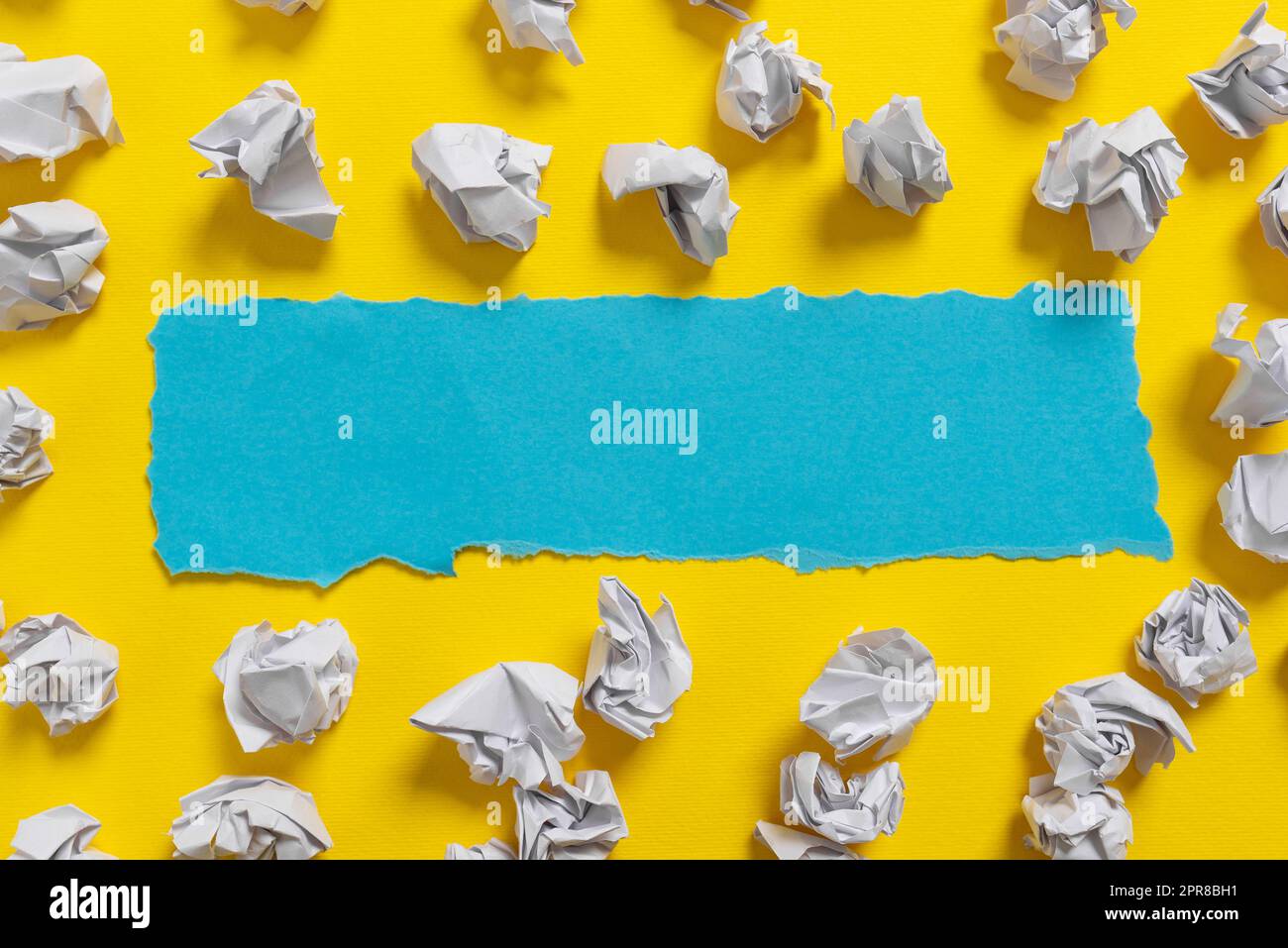 Paper Wraps Placed Around Important Informations. Wrinkled Notes ...