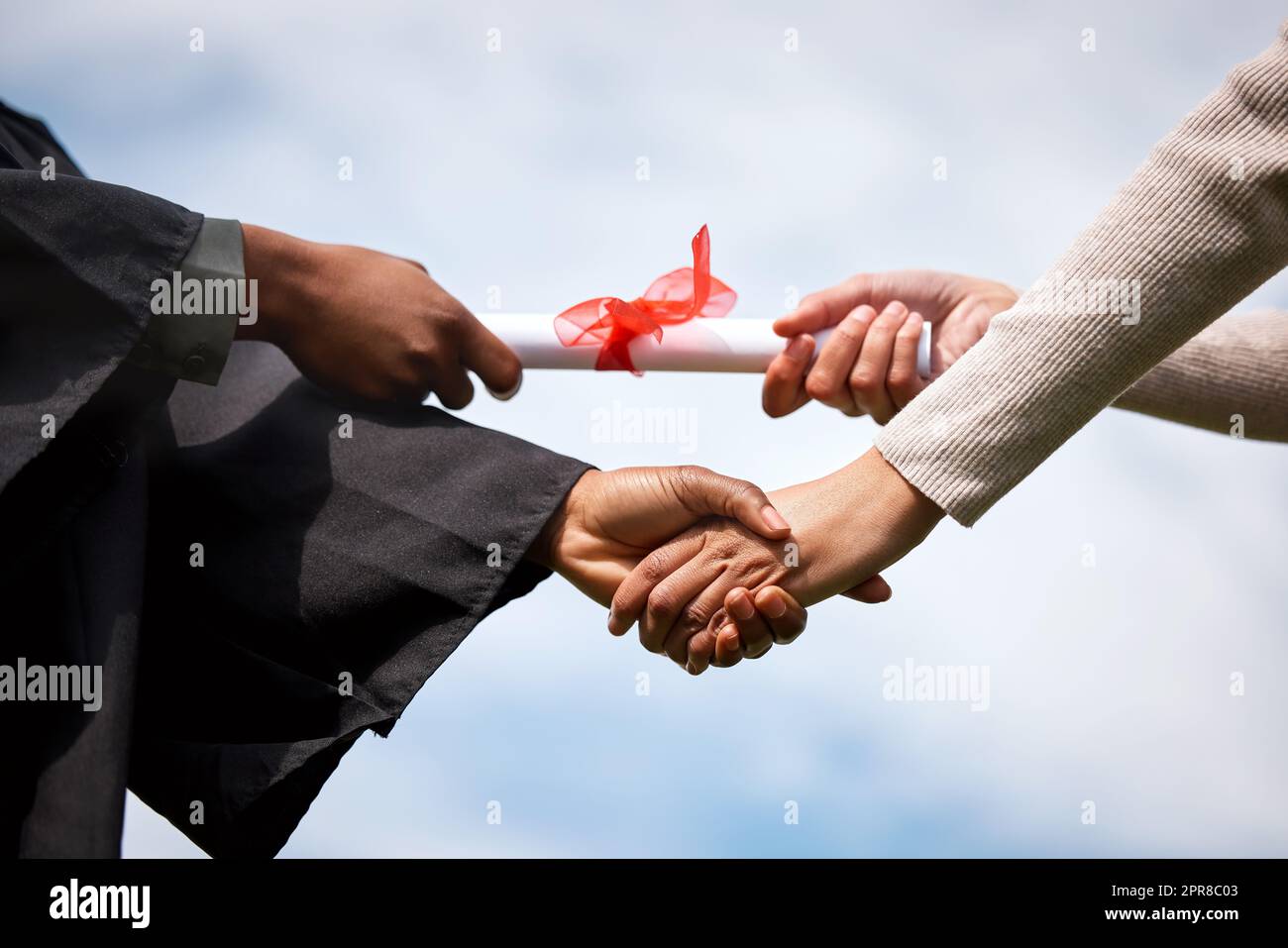 Graduation ceremony handshake hi-res stock photography and images - Alamy
