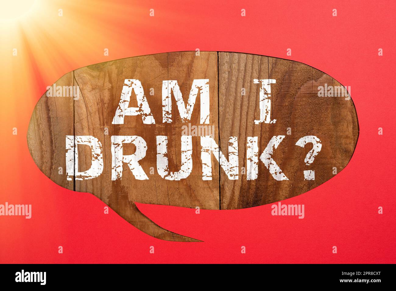 Hand writing sign Am I Drunk. Business showcase Doubtful if my alcohol ...