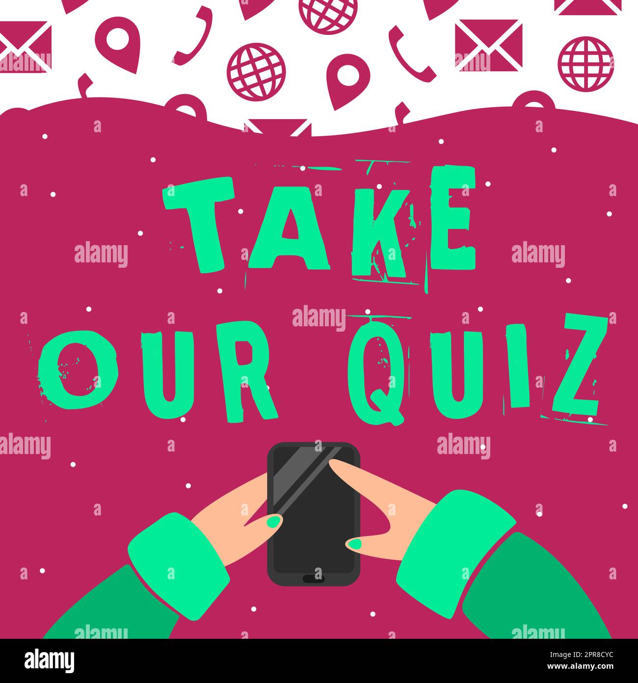 Hand writing sign Take Our Quiz, Word for Fill out our questionnaire ...