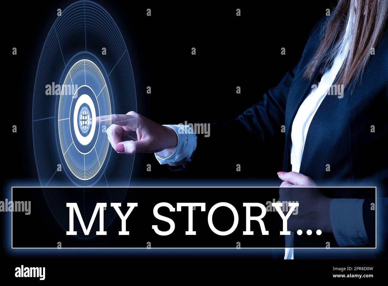 Inspiration showing sign My Story.... Internet Concept telling someone ...