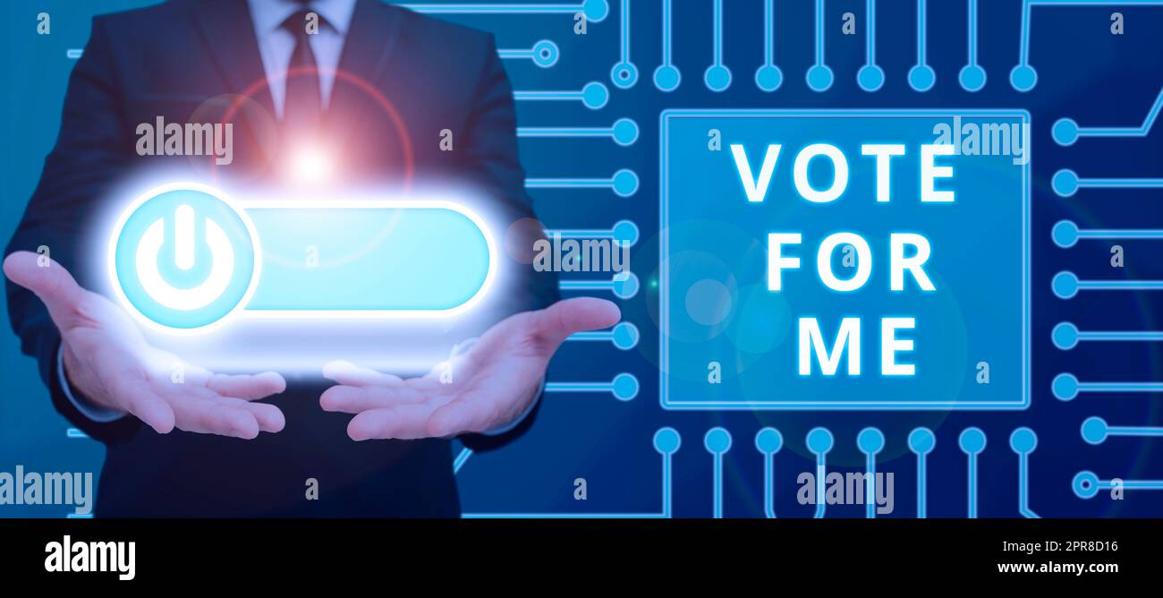 Writing displaying text Vote For Me. Business overview Campaigning for ...