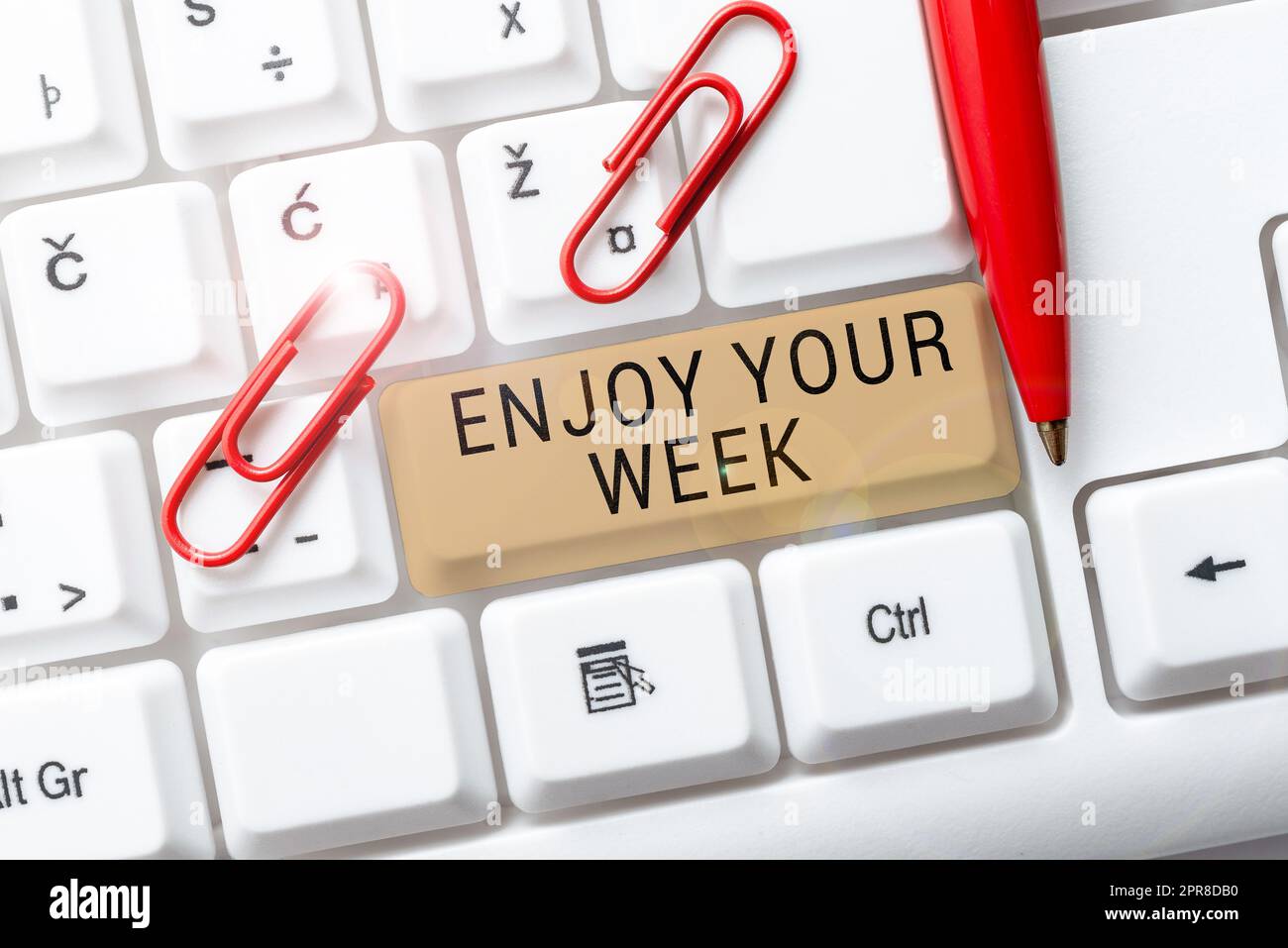 Conceptual display Enjoy Your Week. Business showcase Best wishes for ...