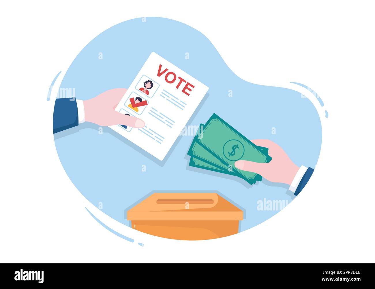 Political Candidate Cartoon Hand Drawn Illustration with Debates ...