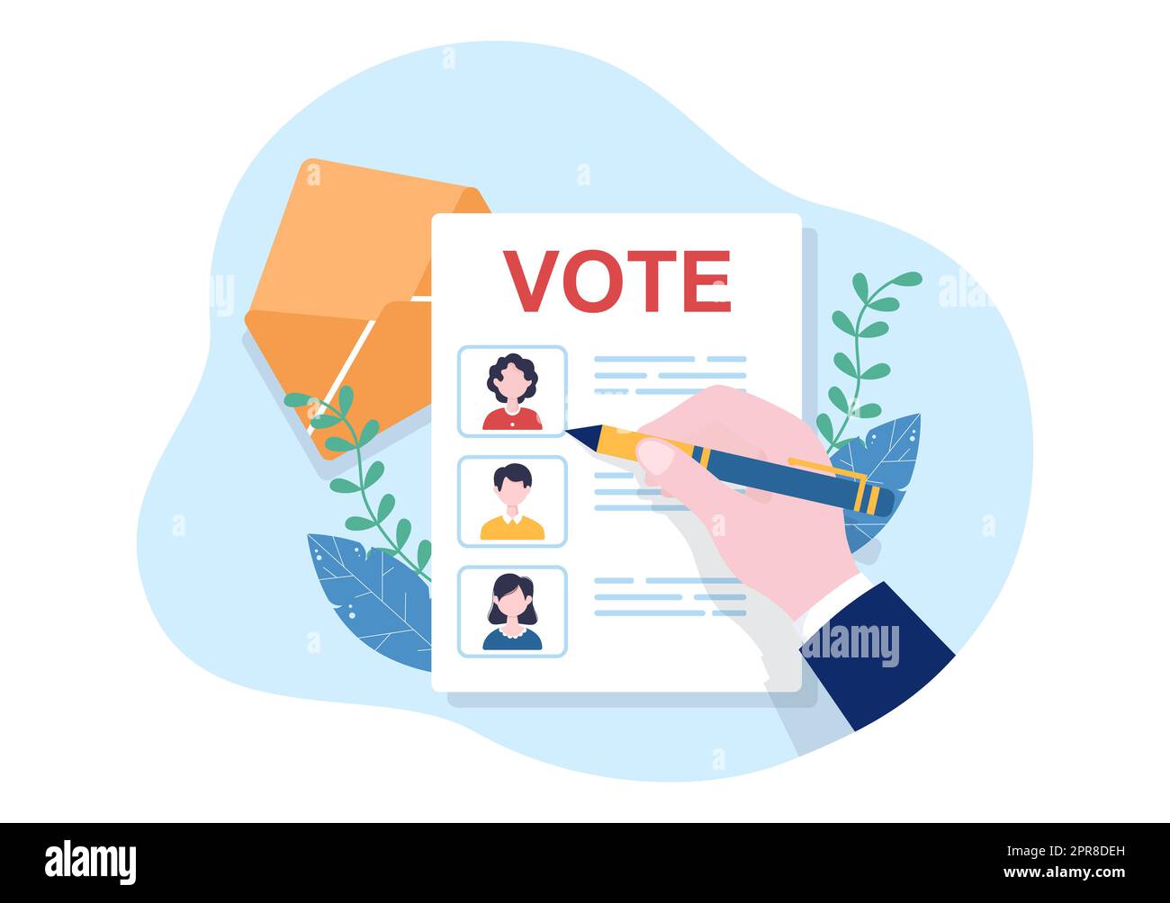 Political Candidate Cartoon Hand Drawn Illustration with Debates ...