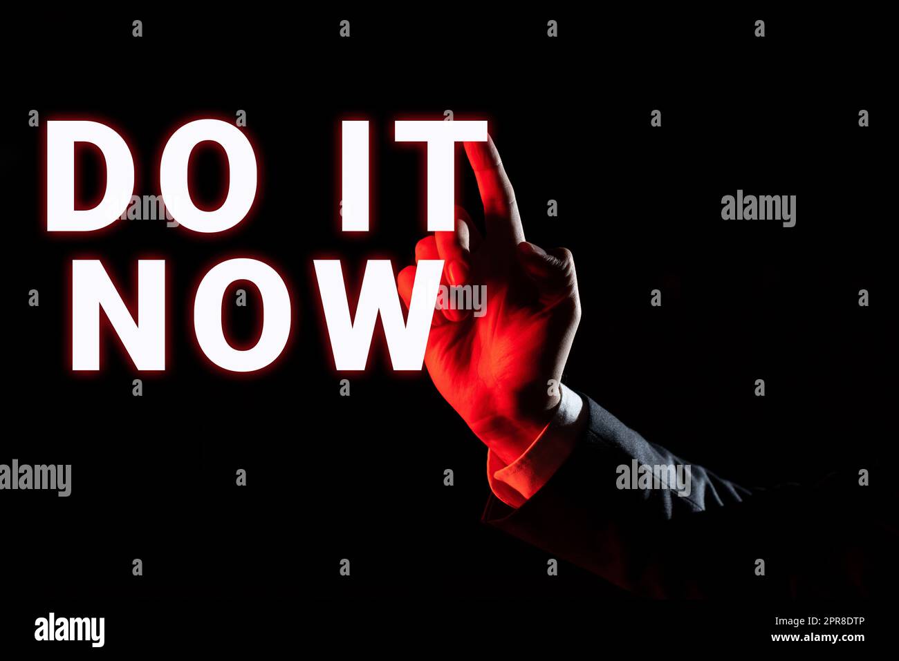 Writing displaying text Do It Now. Word for Respond Immediately ...