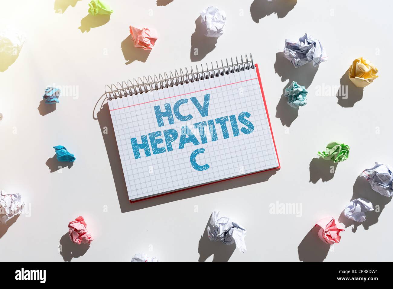 Writing displaying text Hcv Hepatitis C. Word for Liver disease caused ...