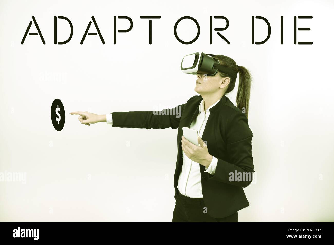 Text showing inspiration Adapt Or Die. Business showcase Be flexible to ...