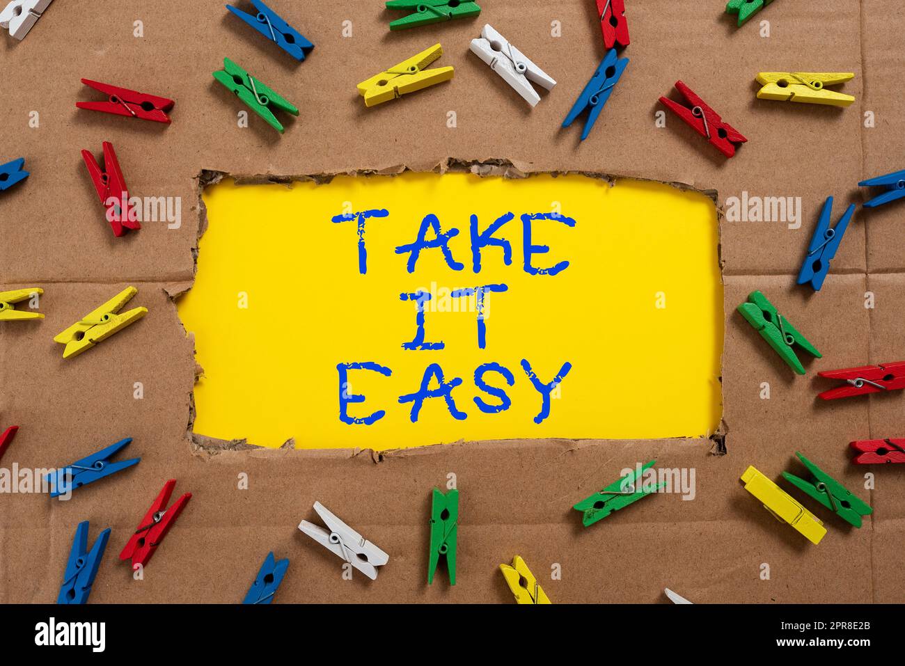 Inspiration showing sign Take It Easy. Business overview Be relaxed do ...