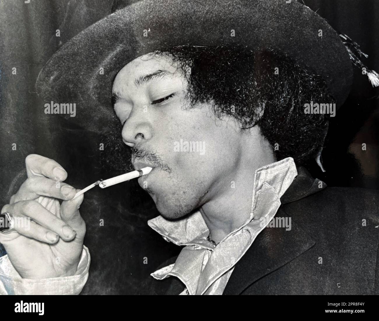 JIMI HENDRIX (1942-1970) US rock guitarist in 1969 Stock Photo - Alamy