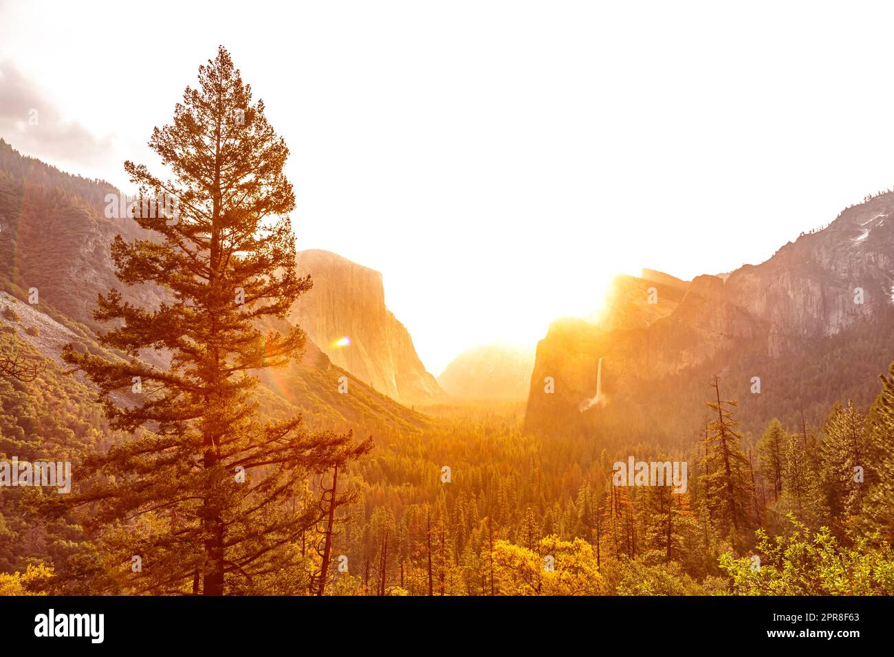 Yosemite national park. View of Yosemite valley in Yosemite National ...