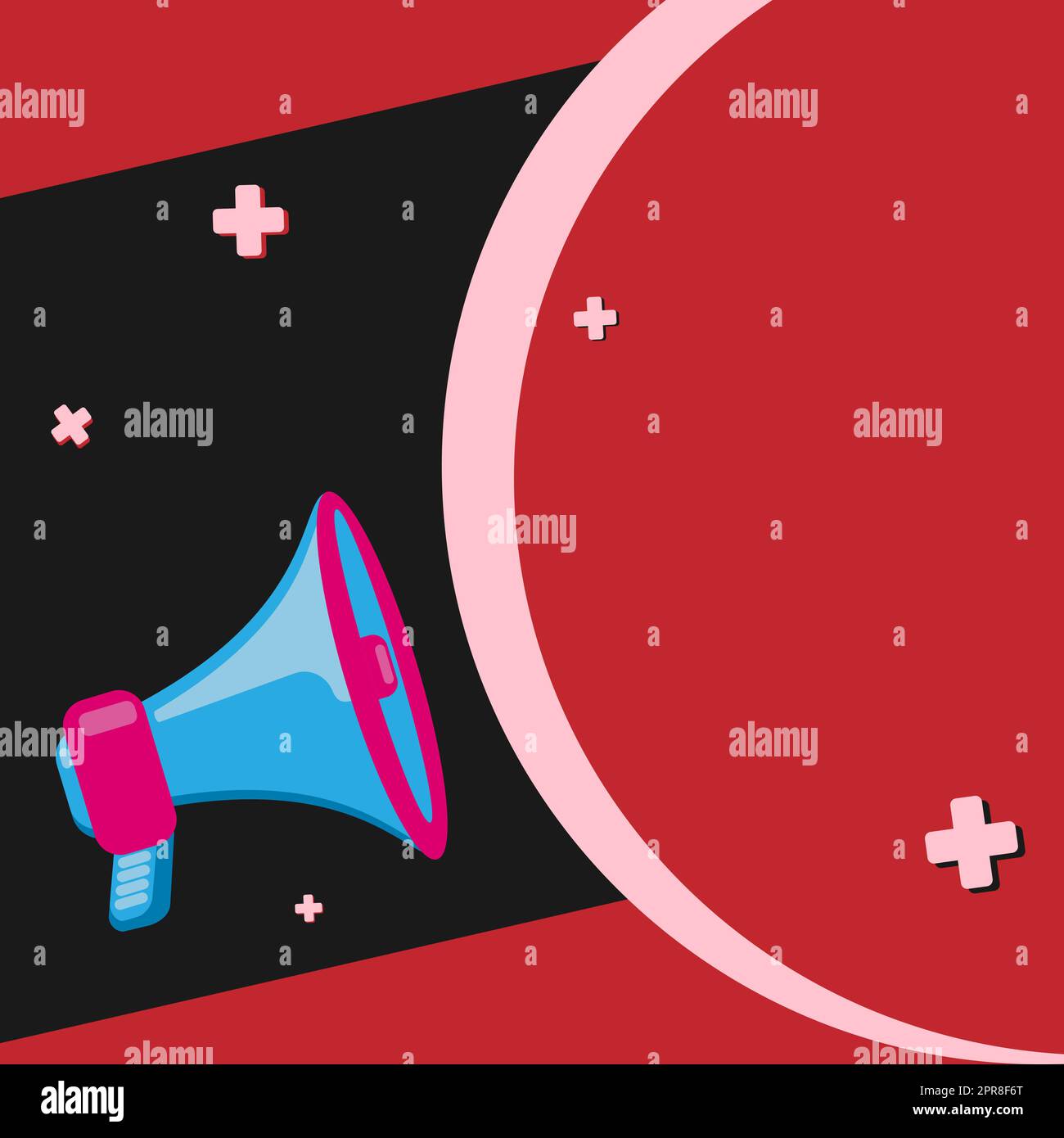 Megaphone Drawing With Conversation Bubble Showing New Announcement ...