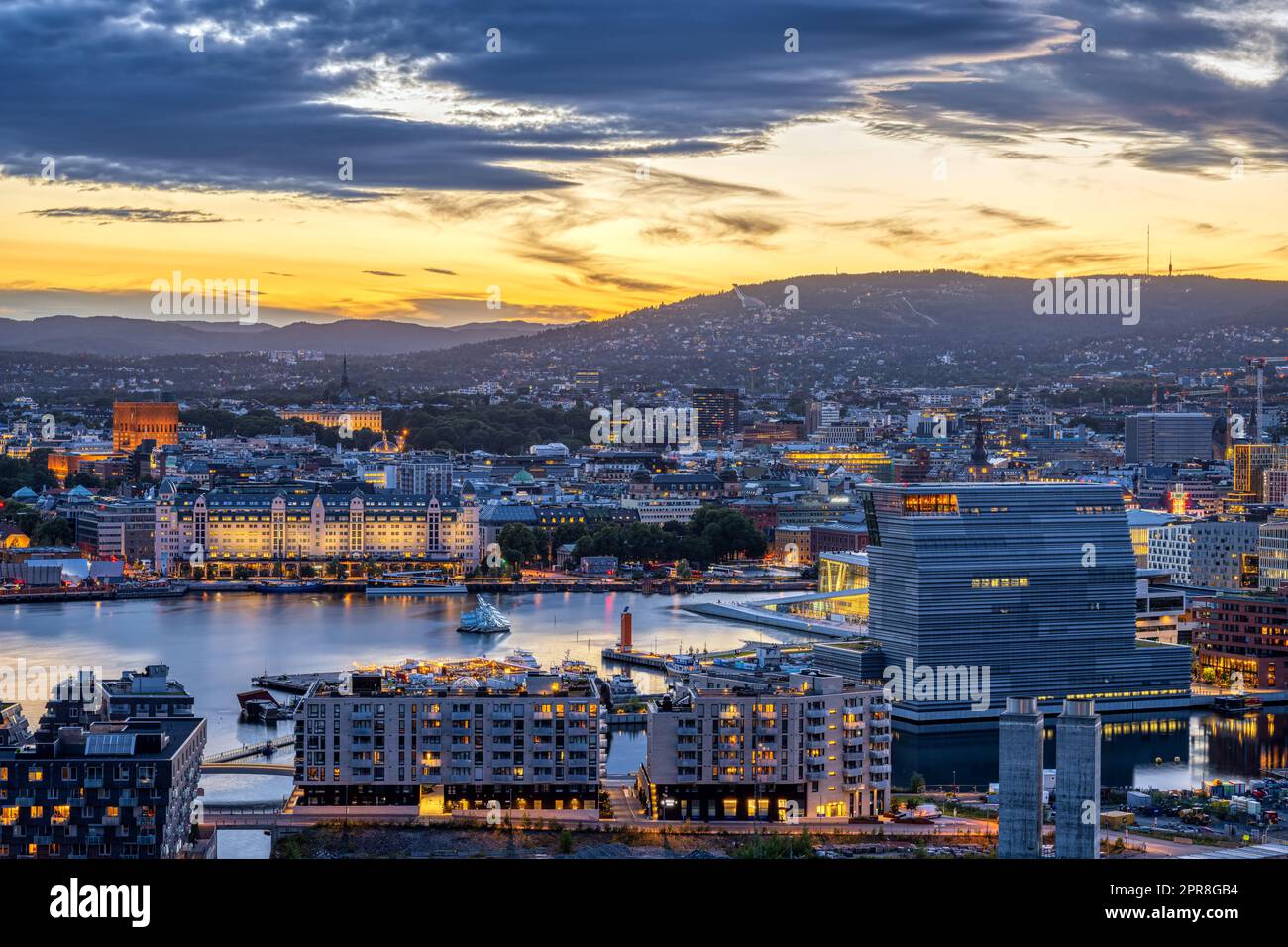 Oslo in the sunset hi-res stock photography and images - Alamy