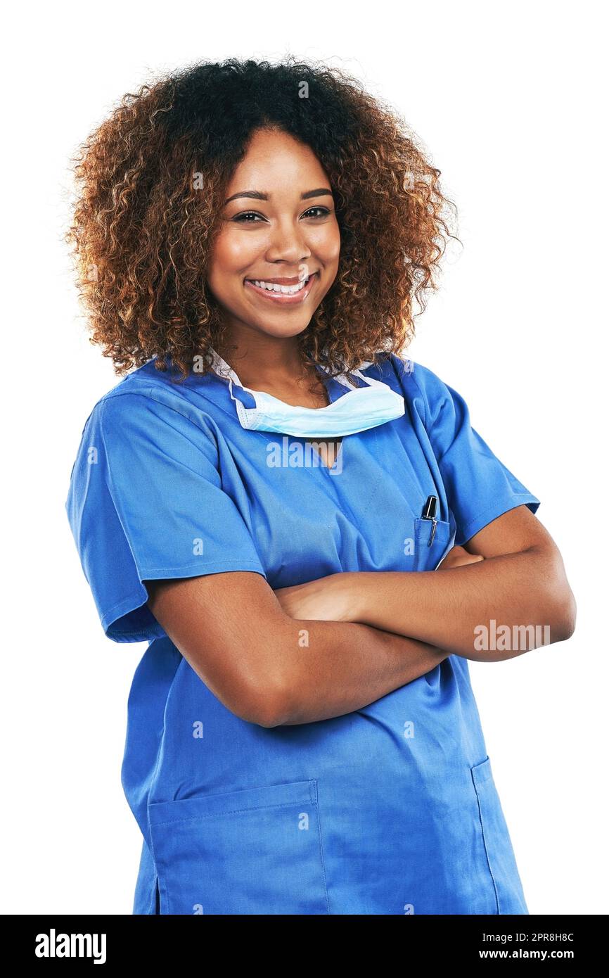 Here to help improve your health status. Studio portrait of an ...