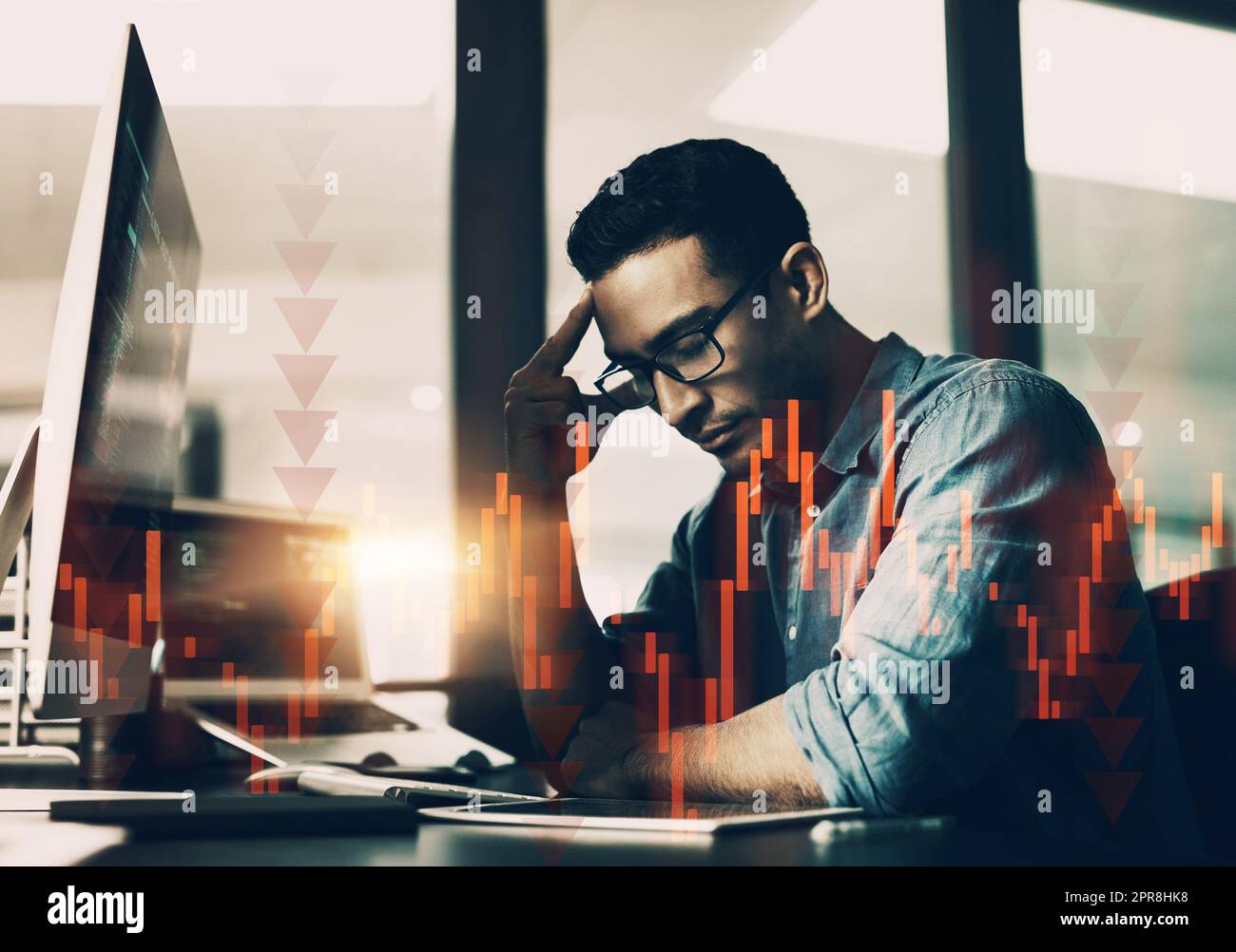 Office worker using computer unhappy hi-res stock photography and ...