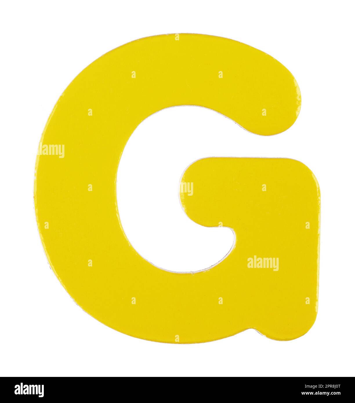 Upper case G magnetic letter on white with clipping path Stock Photo ...