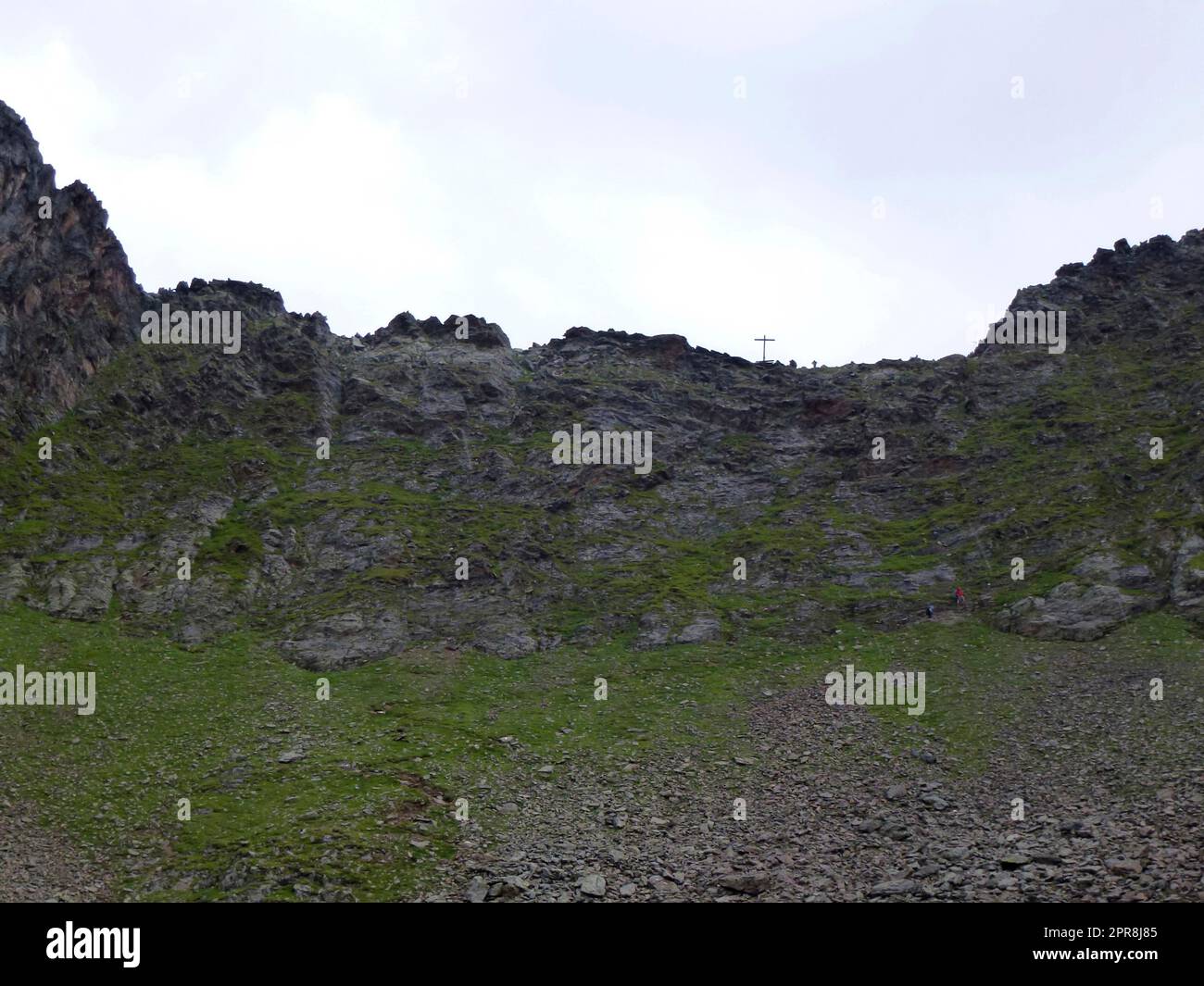Stubai high-altitude hiking trail, lap 6 in Tyrol, Austria Stock Photo ...