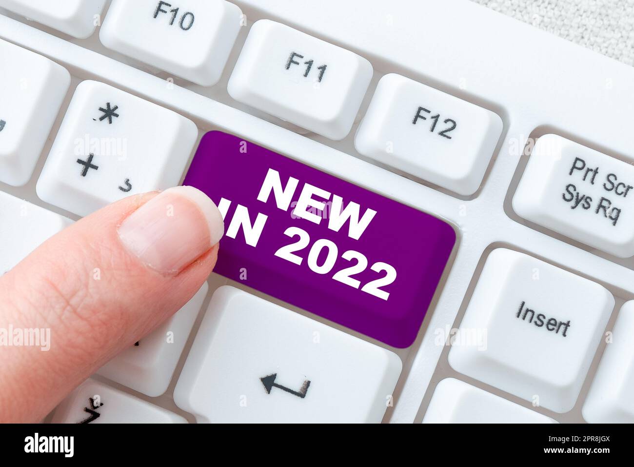 Text showing inspiration New In 2022. Word for list of fresh things got ...