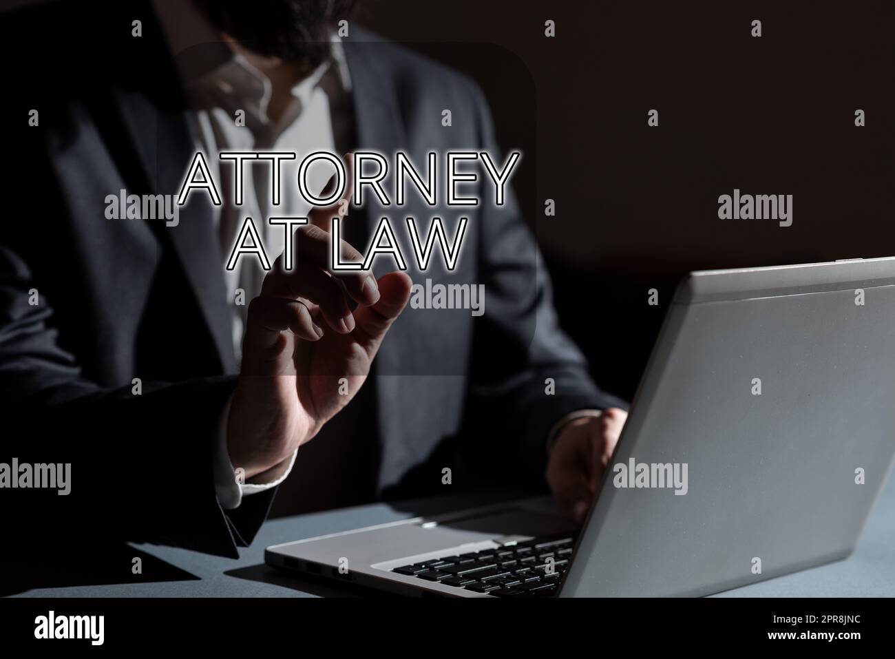 Attorney typing hi-res stock photography and images - Alamy