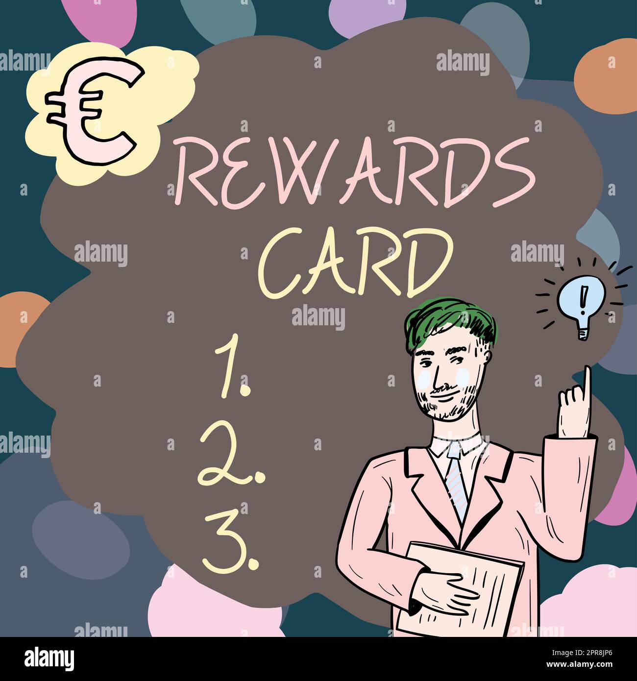 Text caption presenting Rewards Card, Word Written on Help earn cash ...