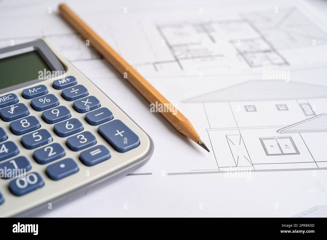 Architectural house plan project blueprint engineering construction ...