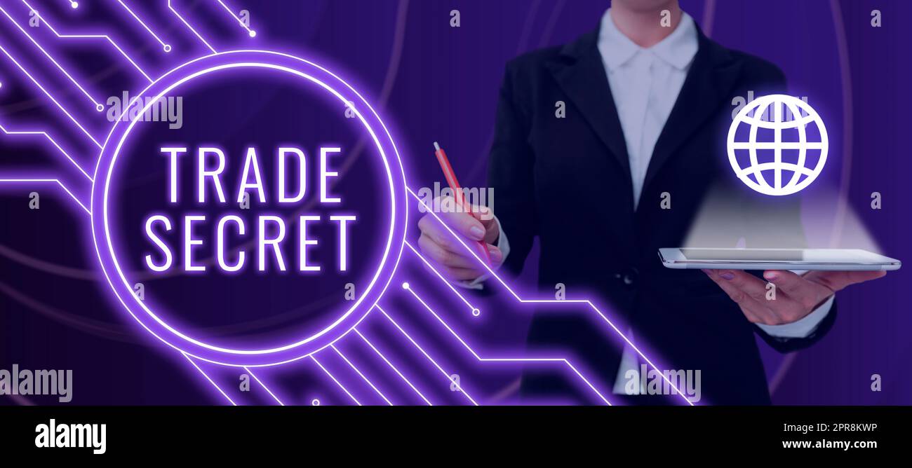 Inspiration showing sign Trade Secret. Business concept Confidential ...