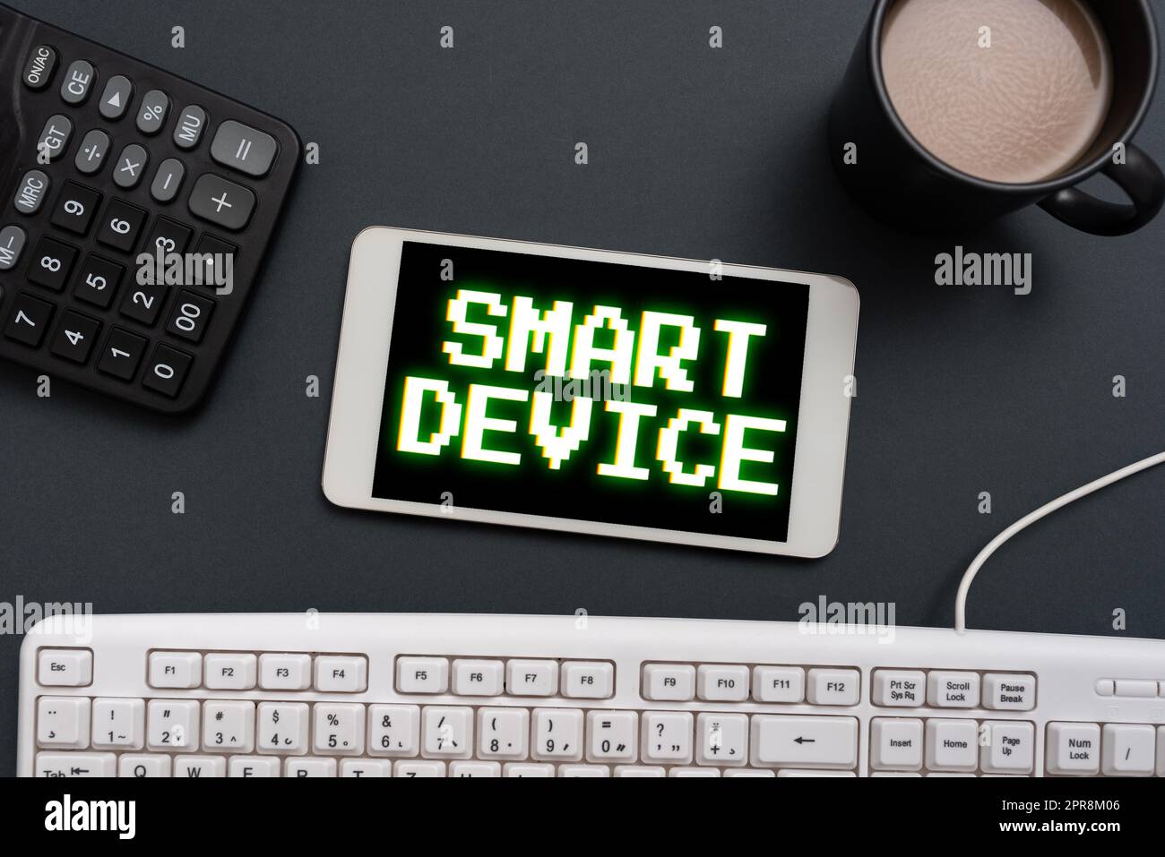 Conceptual display Smart Device. Business showcase Electronic gadget ...