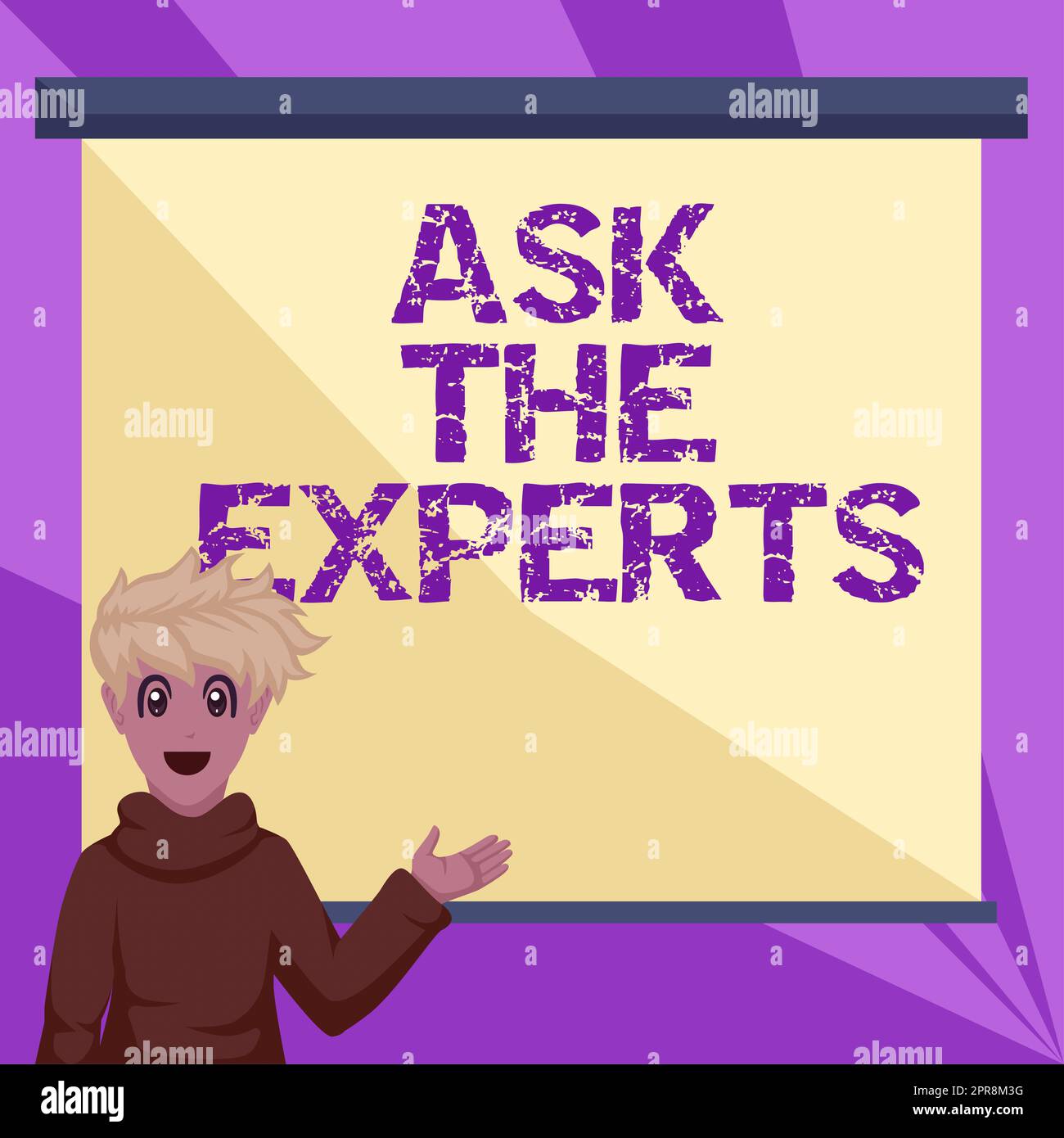 Hand writing sign Ask The Experts, Word for Look for a professional ...