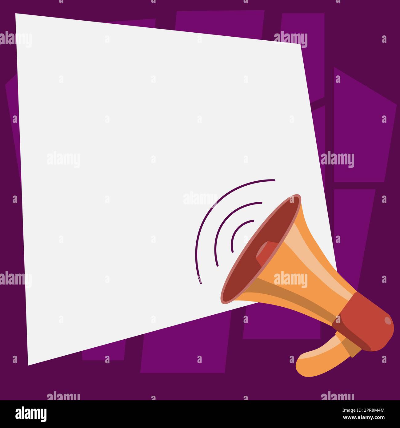 Megaphone Drawing With Conversation Bubble Showing New Announcement ...