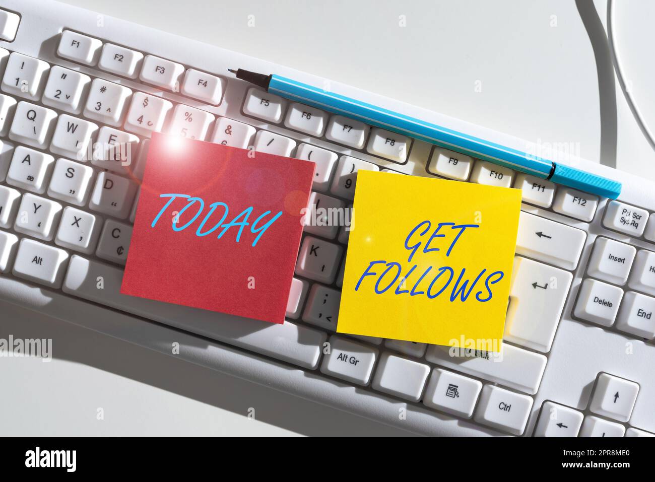 Handwriting text Get Follows. Word for person who imitates copies or ...