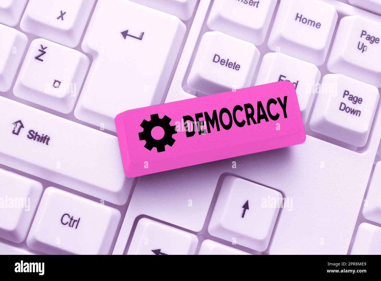 Writing displaying text Demo Cracy. Internet Concept freedom of the ...