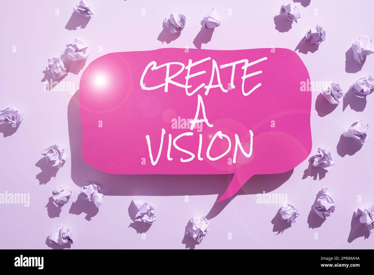 Conceptual display Create A Vision. Word Written on Develop a strategy ...