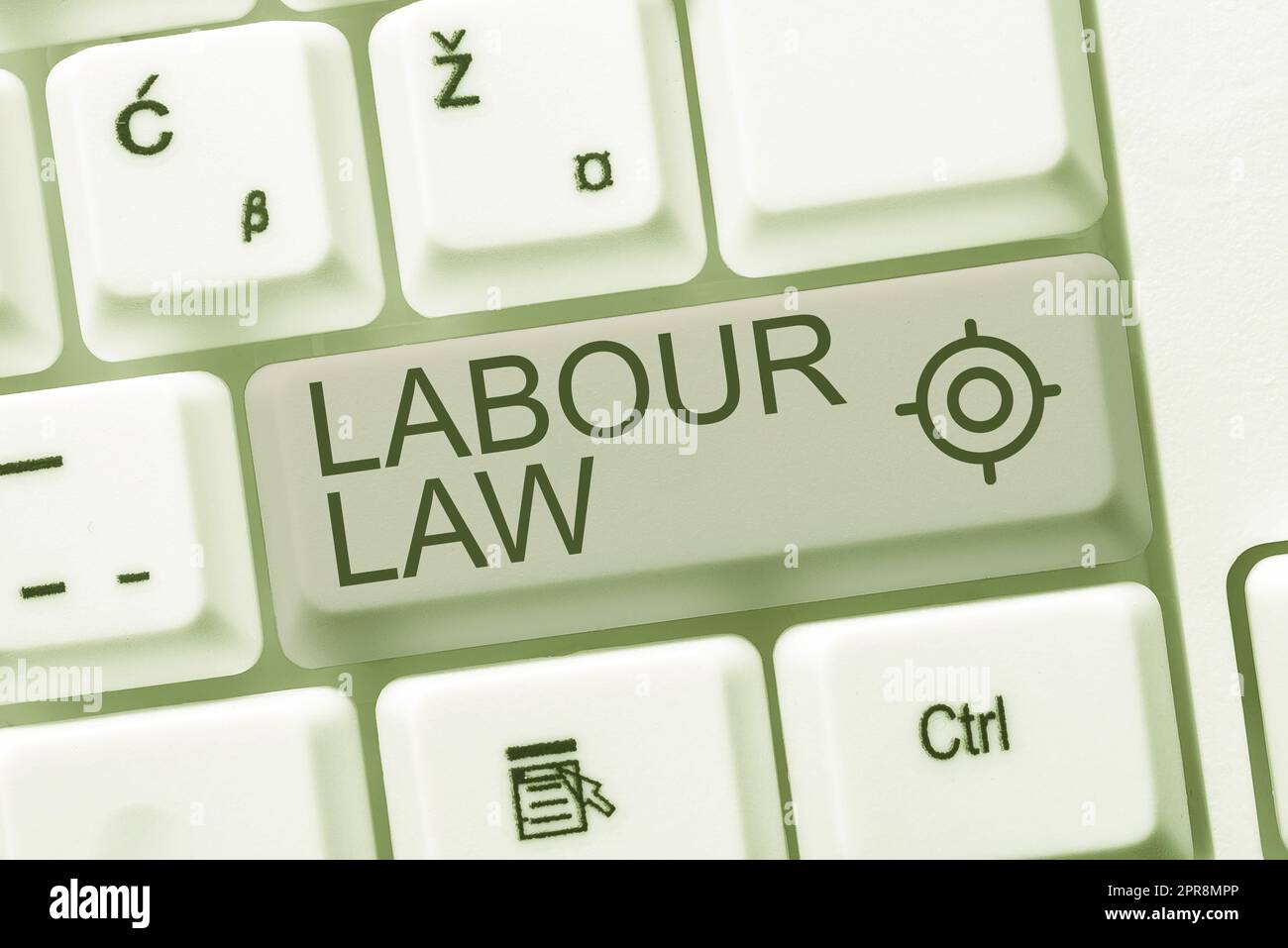Sign displaying Labour Law. Internet Concept Rules implemented by the ...