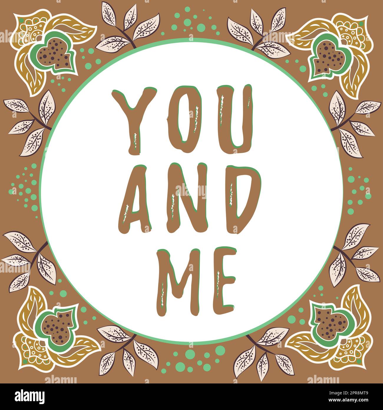Sign displaying You And Me. Business idea Couple Relationship compromise Expressing romantic ...