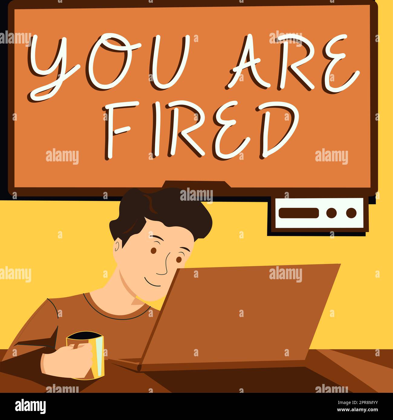 Conceptual display You Are Fired. Business overview Getting out from ...