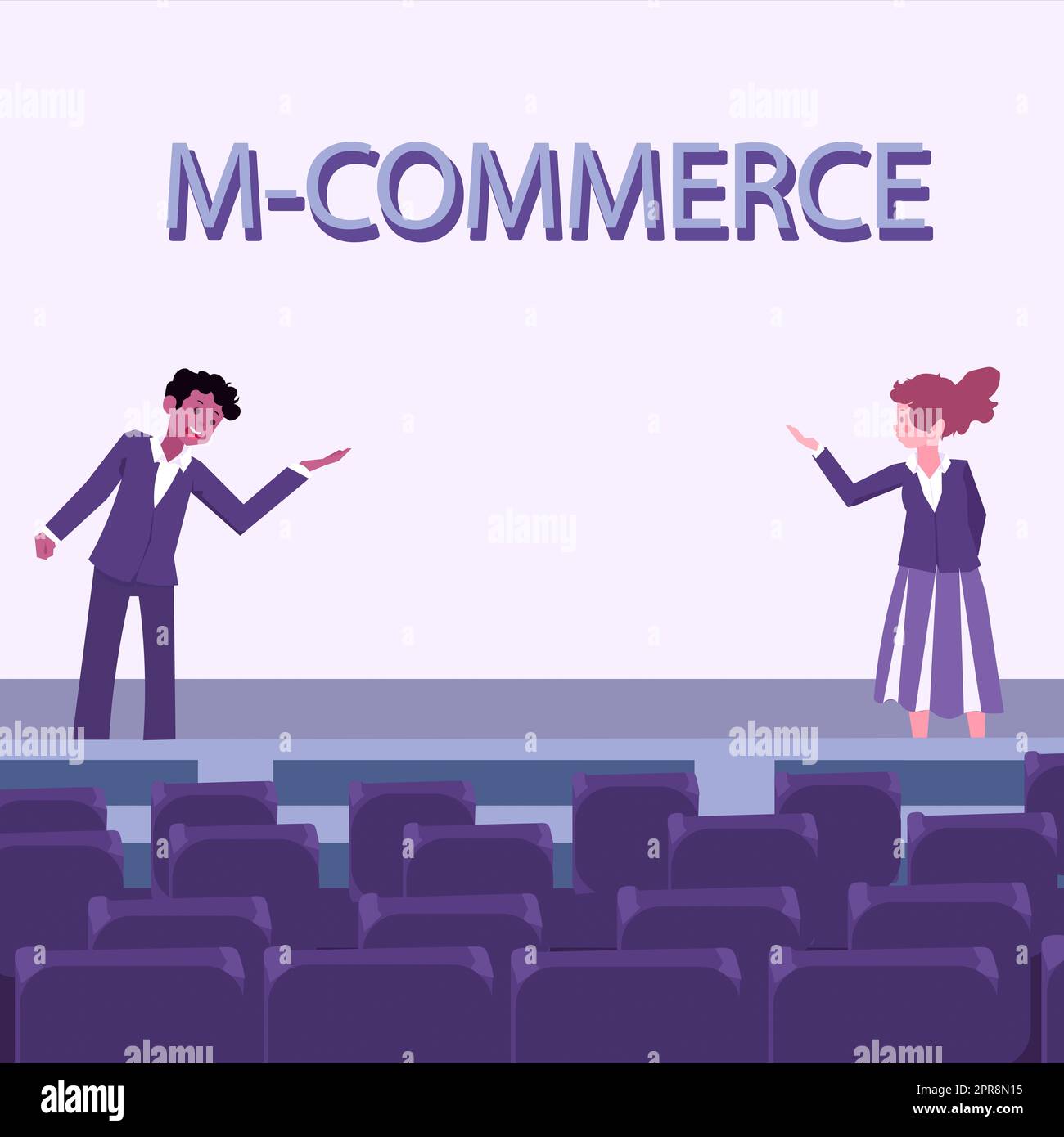 Text sign showing M Commerce. Internet Concept commercial transactions ...