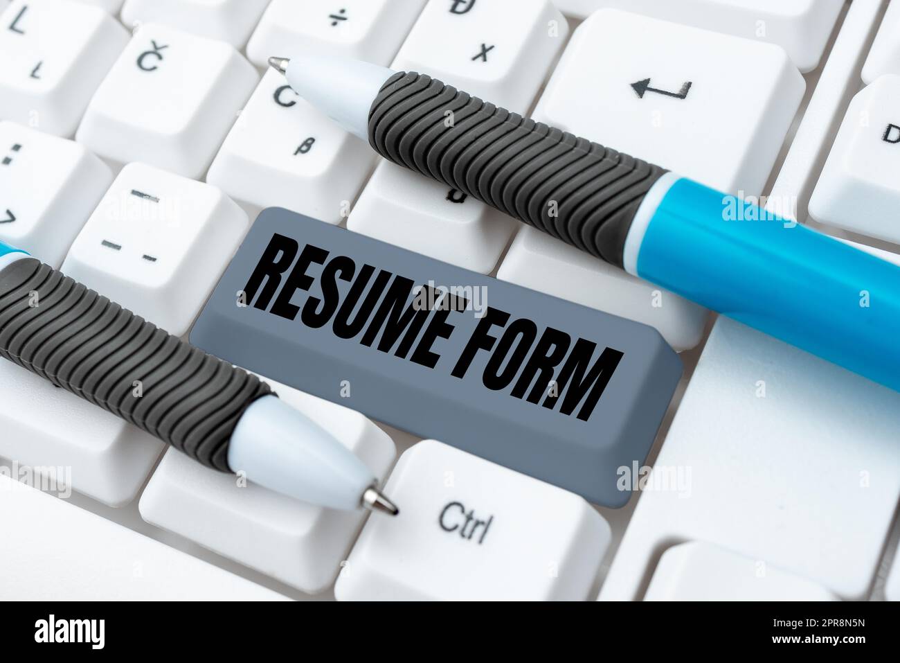 Text showing inspiration Resume Form. Business overview describe the ...