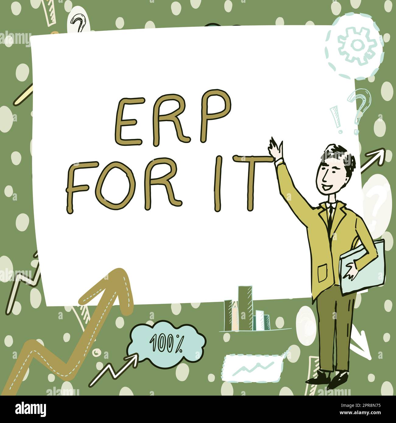 Handwriting text Erp For It. Business showcase Enterprise resource planning software for ...