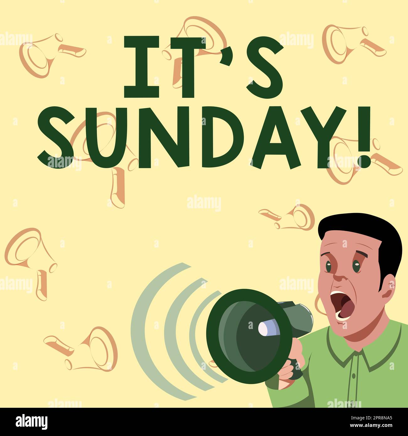 Handwriting text It S Is Sunday. Internet Concept Day of rest and ...