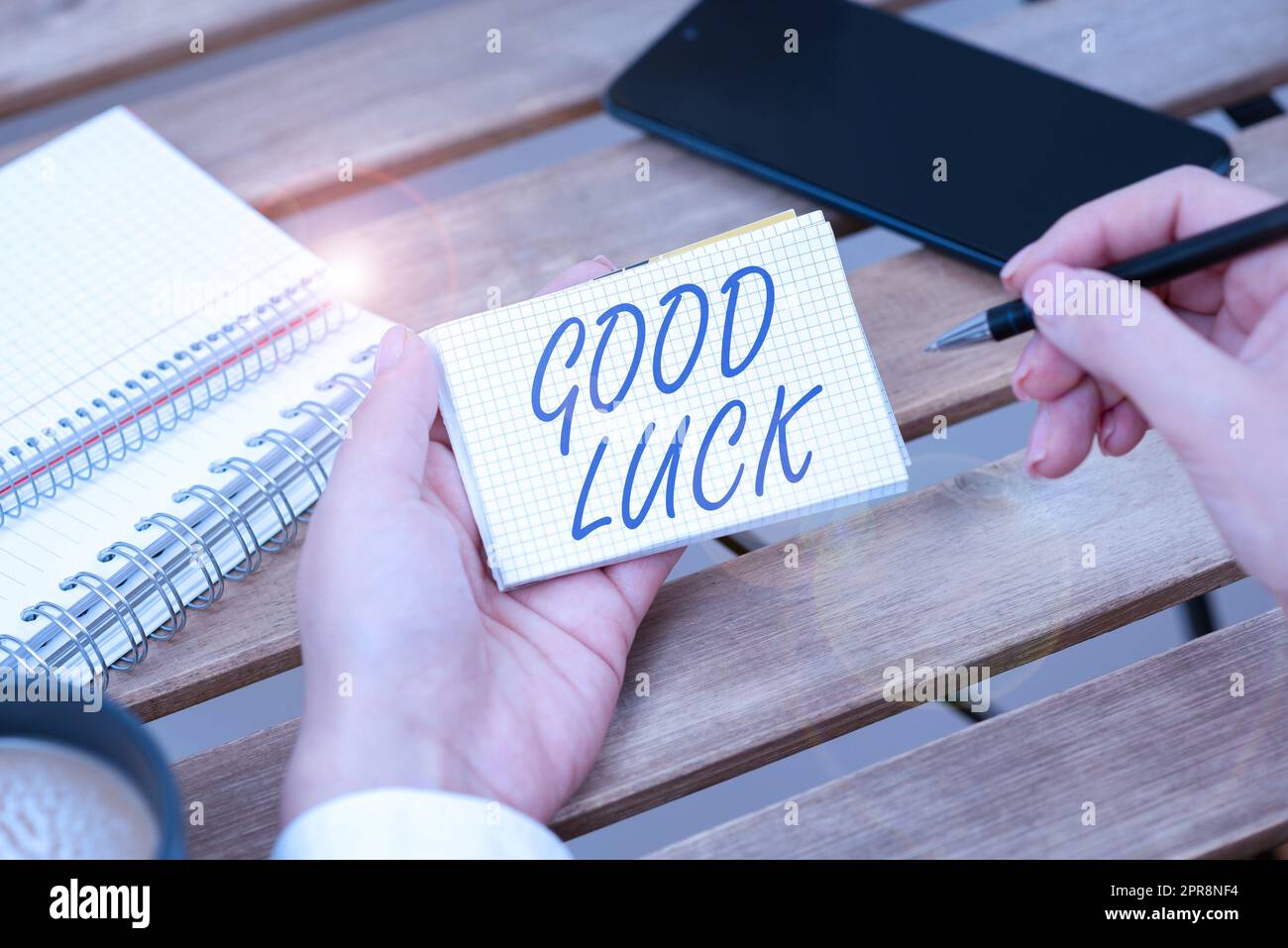 Conceptual caption Good Luck. Business idea A positive fortune or a ...