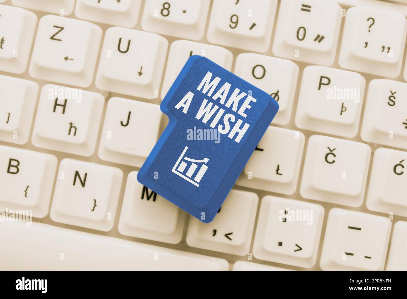 Hand writing sign Make A Wish. Business idea To have dreams desires ...