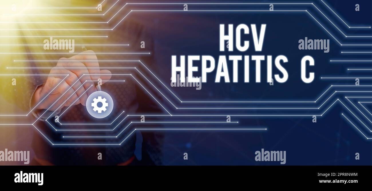 Writing displaying text Hcv Hepatitis C. Business concept Liver disease ...