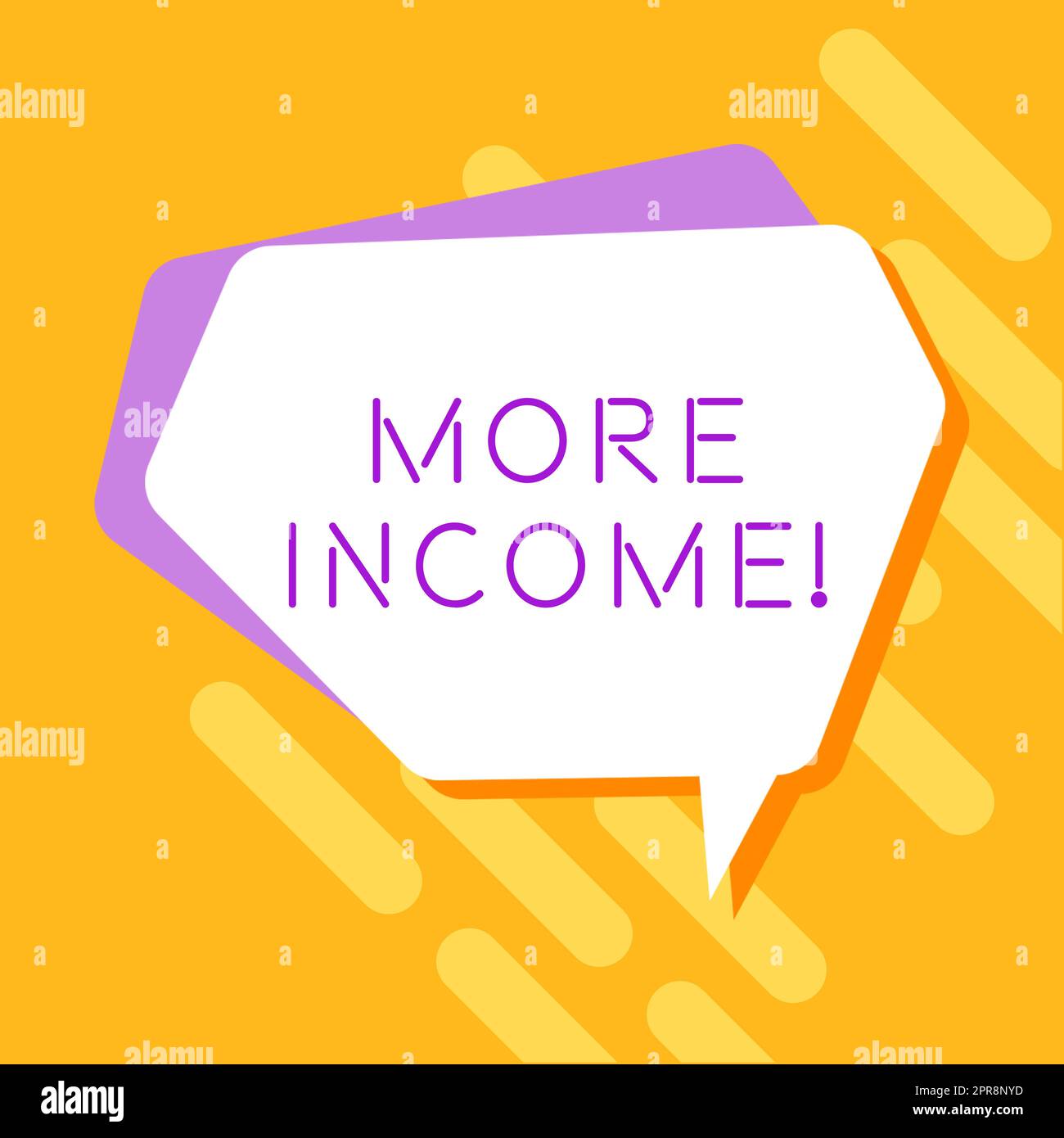 Conceptual display More Income. Business showcase Additional money ...