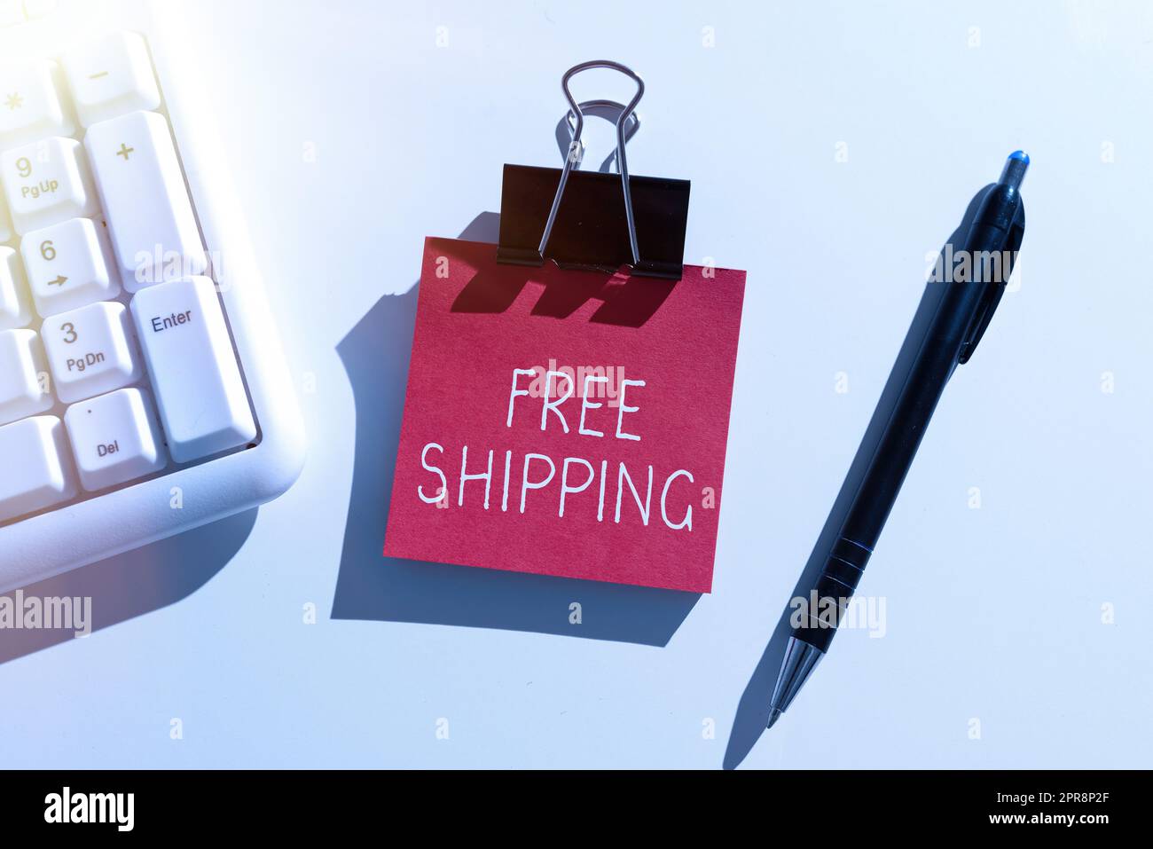 Writing displaying text Free Shipping. Conceptual photo Freight Cargo ...