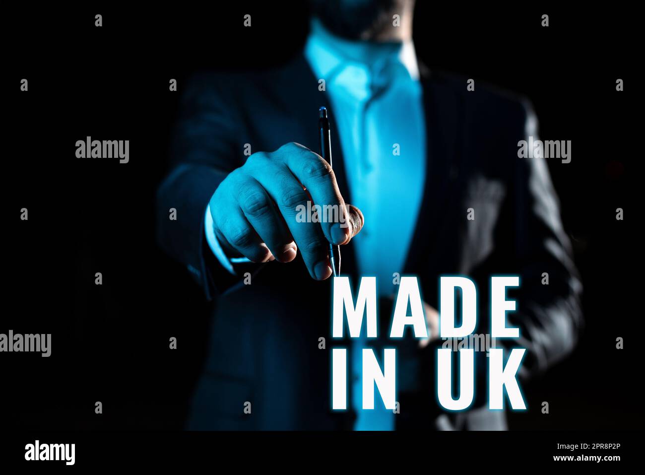 Sign displaying Made In Uk. Word Written on Something manufactured in ...