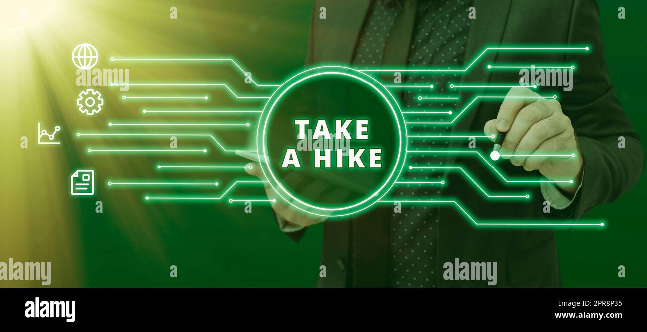 Writing displaying text Take A Hike. Business overview Go on an ... Writing displaying text Take A Hike. Business overview Go on an ...