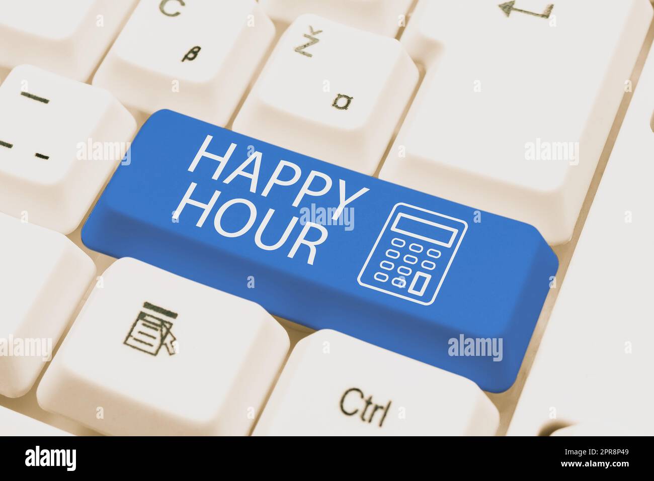 Sign displaying Happy Hour. Internet Concept Spending time for ...