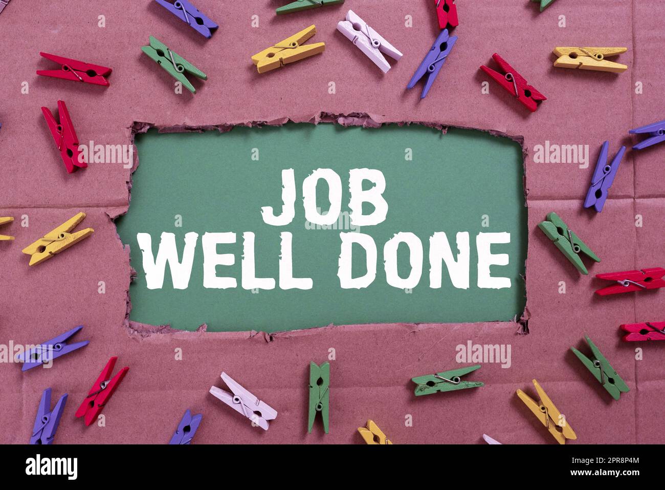 Inspiration Showing Sign Job Well Done Concept Meaning Well Performed You Did It Cheers